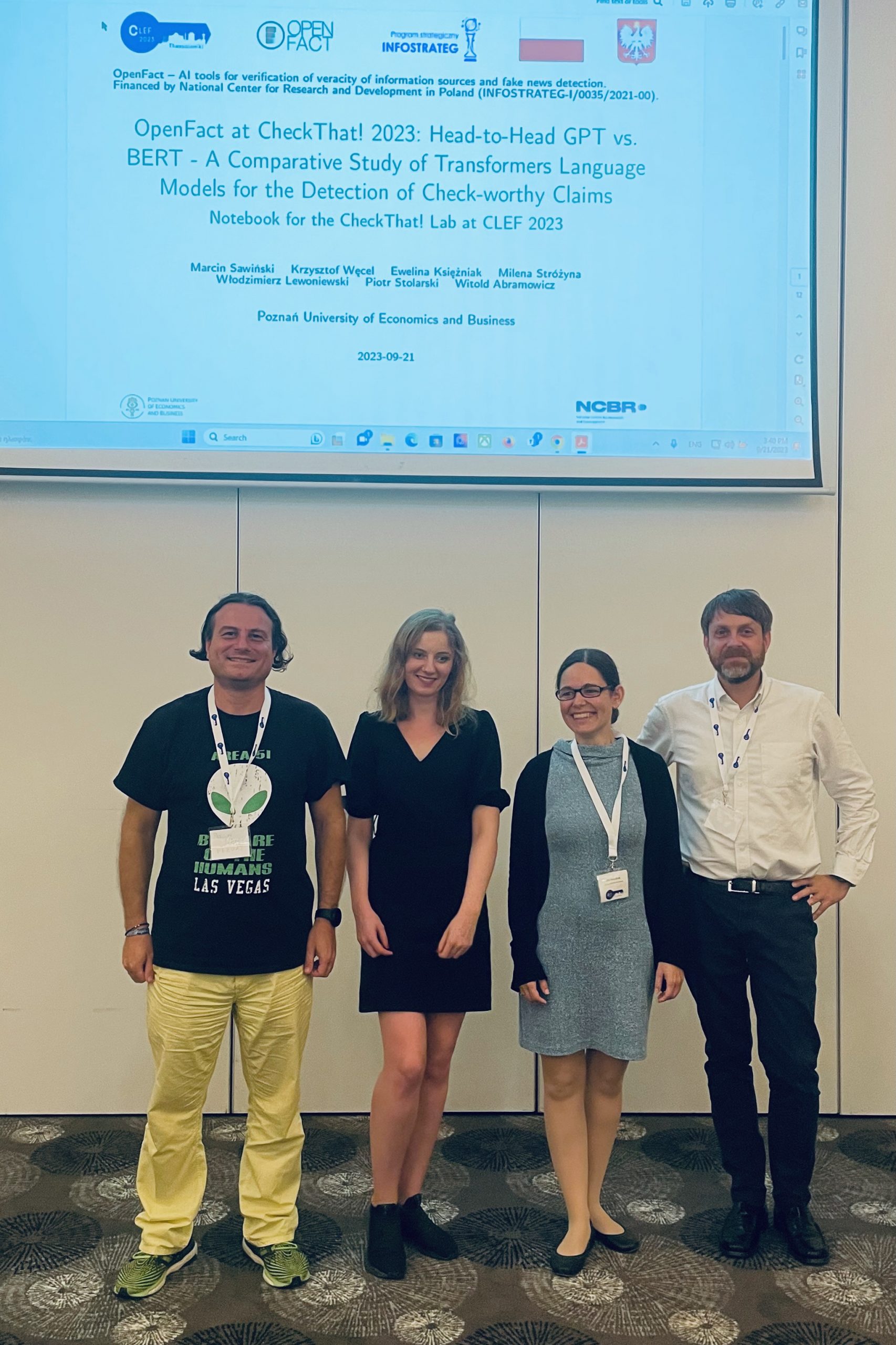 Presentation at the CLEF 2023 conference – Department of Information ...